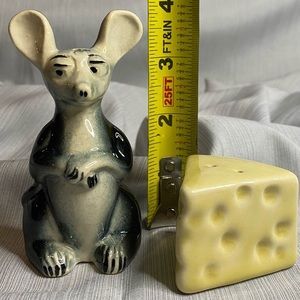 Treva Wood | Dining | Vintage Mouse And Cheese Saltpepper Shaker | Poshmark